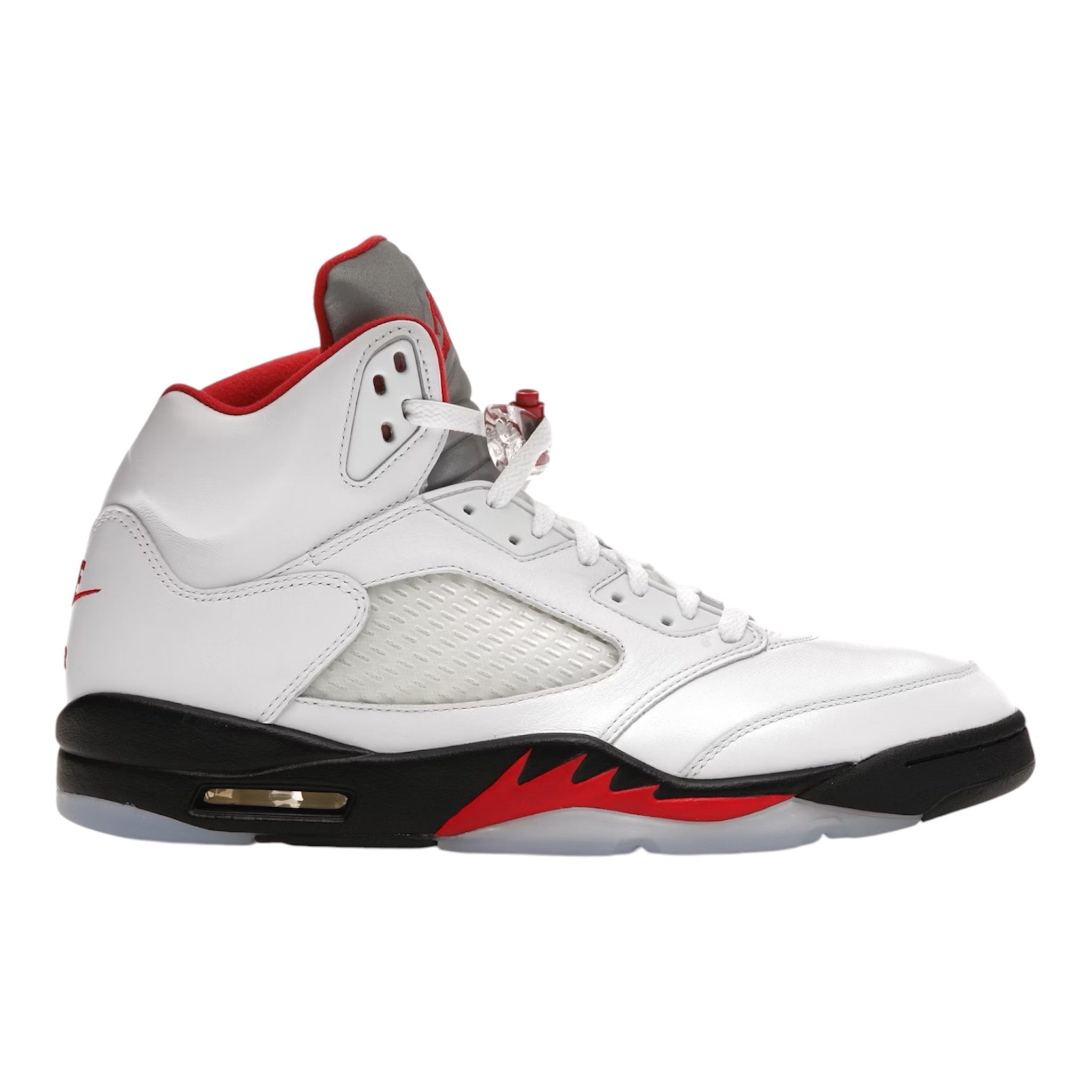 Retro 5 Fire Red Silver Tongue – Crwnplug