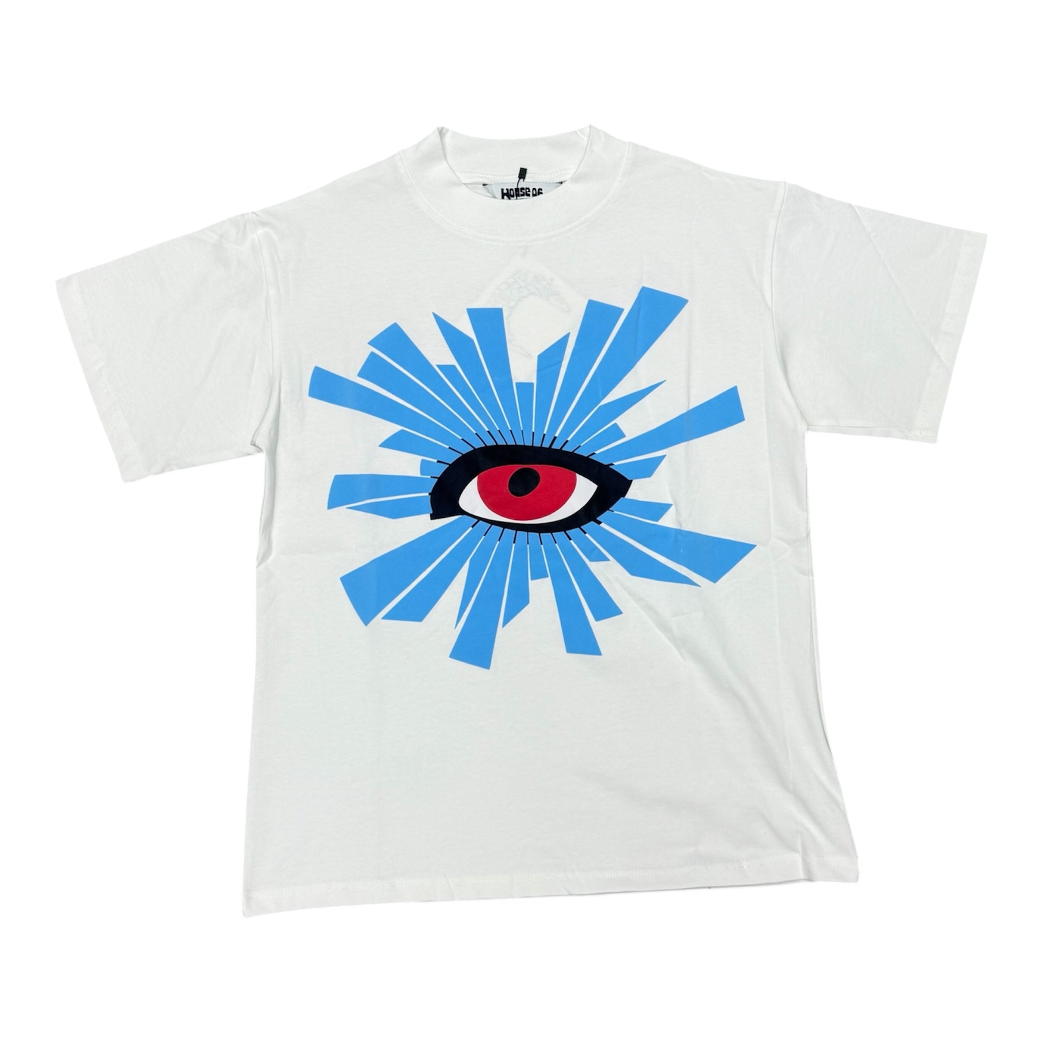 House of Errors “Eye” White/Blue Tee – Crwnplug