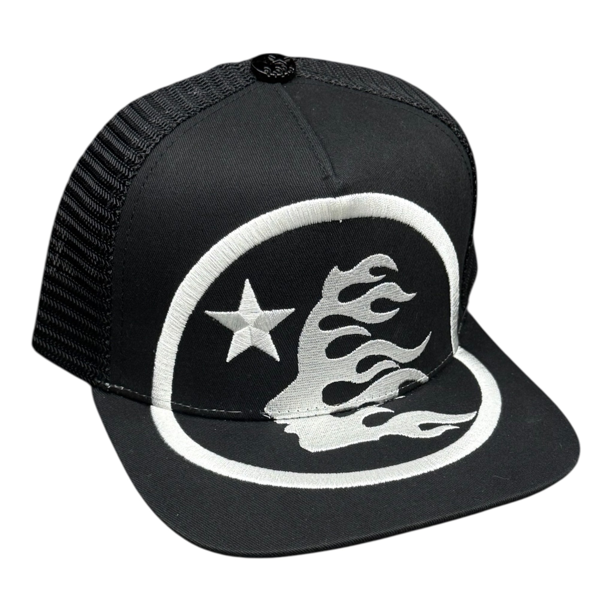 Hellstar Front Logo Black Cap – Crwnplug
